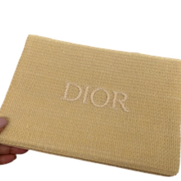 Dior | Bags | Dior Raffia Trousse Pouch | Poshmark